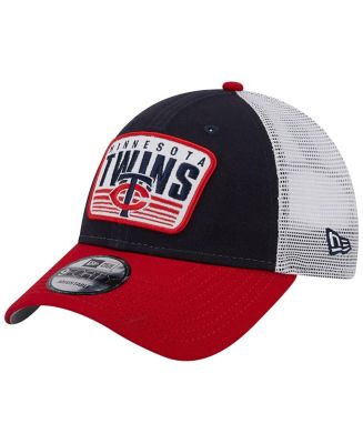 Men's New Era Navy Minnesota Twins Two-Tone Patch 9FORTY Snapback Hat ...
