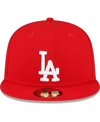 New Era Men's Red Los Angeles Dodgers Sidepatch 59FIFTY Fitted Hat - Macy's