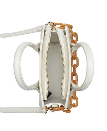 LIKE DREAMS Kenzie Chain Croc Faux Leather Mini Crossbody Bag - Macy's