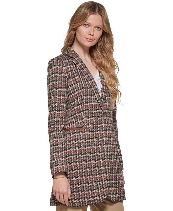 Tommy Hilfiger Women's One-Button Topper Jacket - Macy's