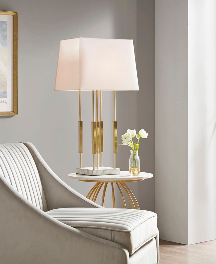 Martha Stewart Doyer Metal Table Lamp - Macy's
