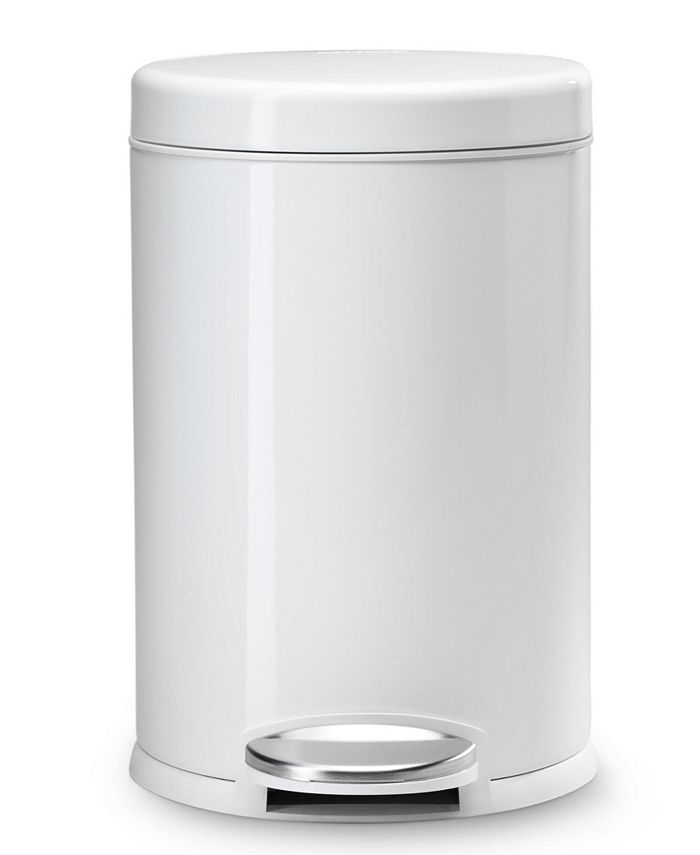 simplehuman 4.5 Litre Steel Round Step Can - Macy's