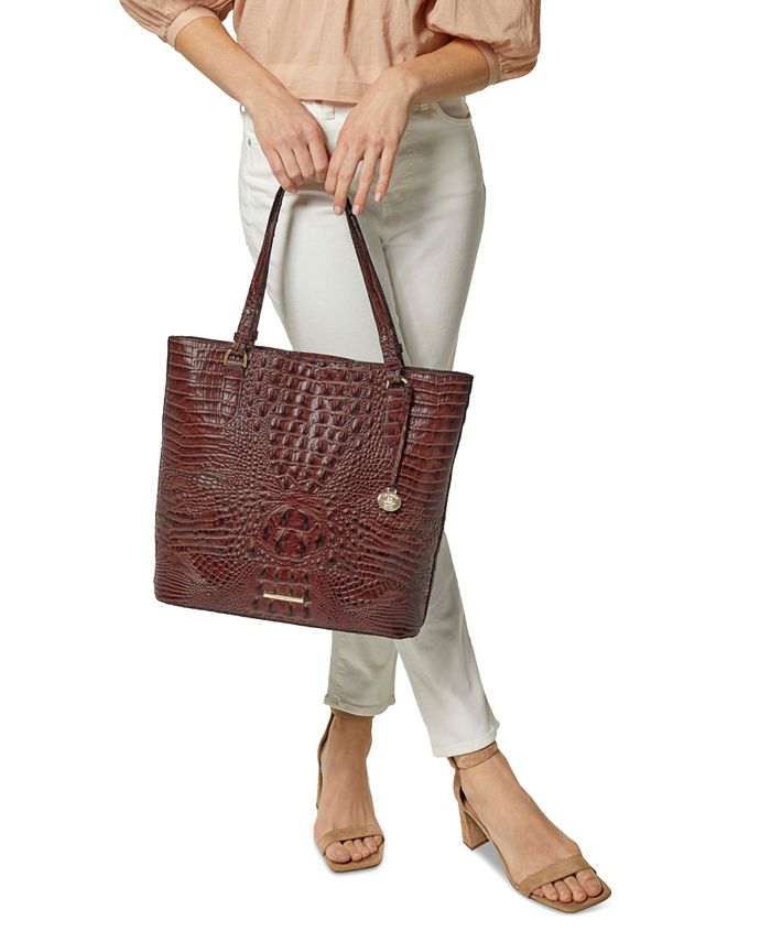 Brahmin Ezra Melbourne Embossed Large Leather Tote - Macy's