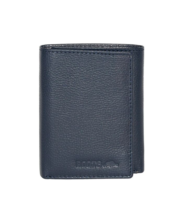 ROOTS Men's Men Leather Trifold Wallet - Macy's