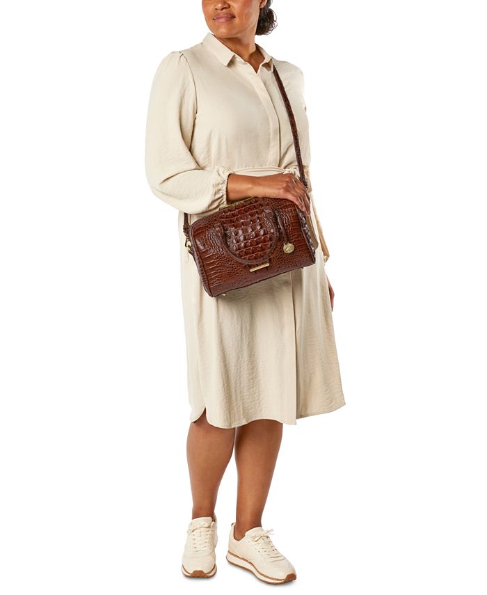 Brahmin Stacy Melbourne Embossed Leather Satchel - Macy's