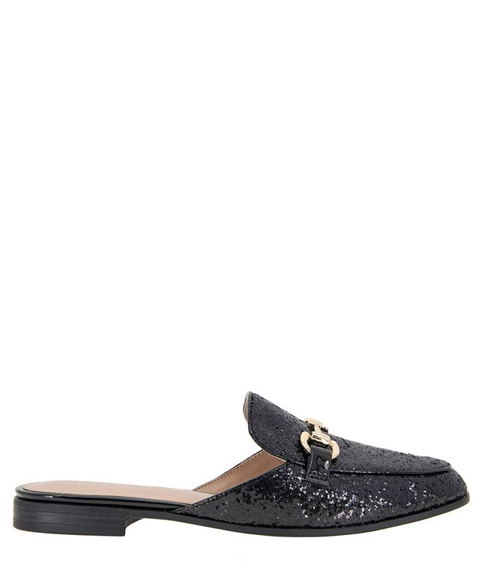 BCBGeneration Women's Zorie Tailored Slip-On Loafer Mules - Macy's
