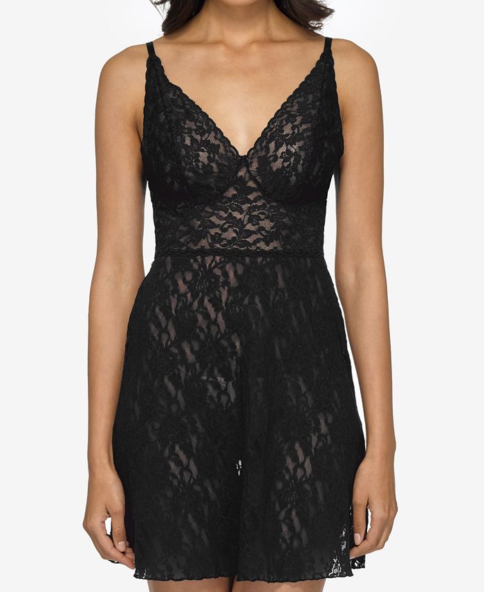 Hanky Panky Retro Lace Lingerie Chemise 485701 - Macy's