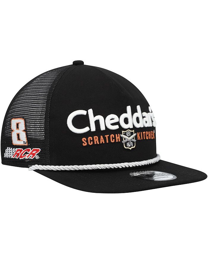New Era Men's Black Kyle Busch Cheddar's Golfer Snapback Hat - Macy's