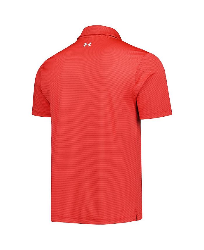 Under Armour Men's Red Utah Utes Green Trail Stripe Polo Shirt - Macy's