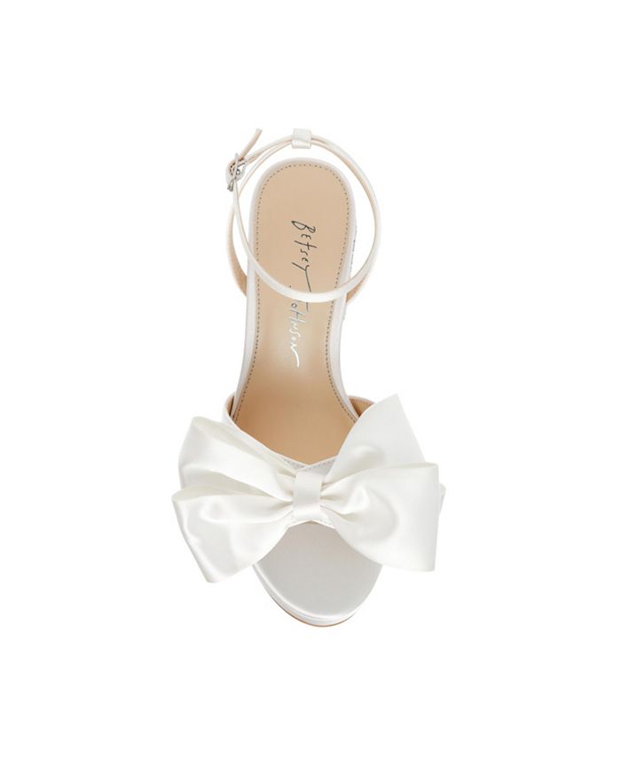 Betsey Johnson Women's Maddy Bow Platform Evening Sandals - Macy's