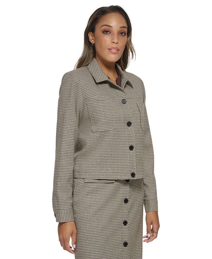 Calvin Klein Women's Button-Front Jacket - Macy's