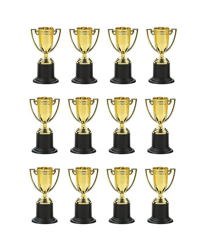 Everything You Need Kicko Plastic Golden Cup Trophy - 12 Pieces 4 Inch ...