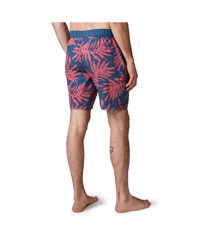 Free Country Men's Palm Block Cargo Surf Swim Short - Macy's