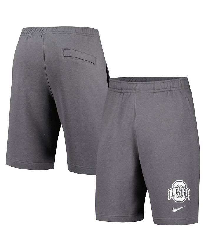 Nike Men's Gray Ohio State Buckeyes Fleece Shorts - Macy's
