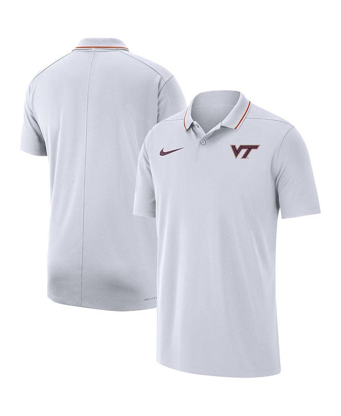 Nike Men's White Virginia Tech Hokies Coaches Performance Polo Shirt ...