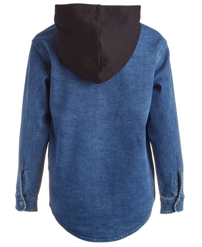 Epic Threads Little Boys Hooded Denim Shacket, Created for Macy's - Macy's