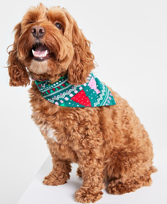Family Pajamas Matching Jolly Fair Cotton Pet Bandana, Created for Macy ...