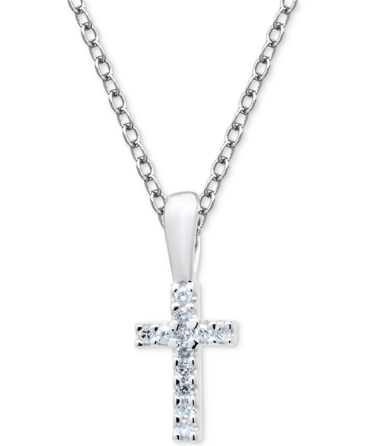 Click here for Childrens Diamond Cross 15 Pendant Necklace (1/20... prices
