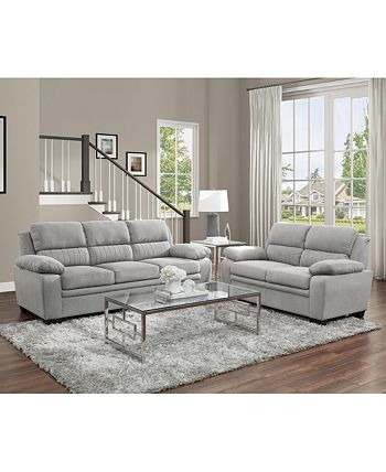 Homelegance White Label Odessa 80" Fabric Sofa - Macy's