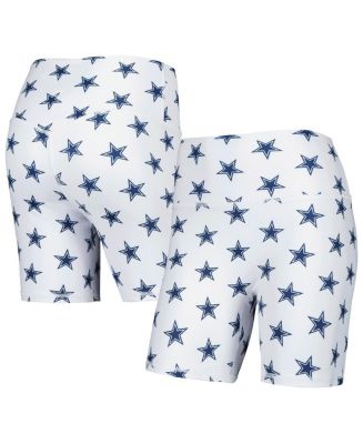 Women's White Dallas Cowboys Allover Print Biker Shorts - Macy's