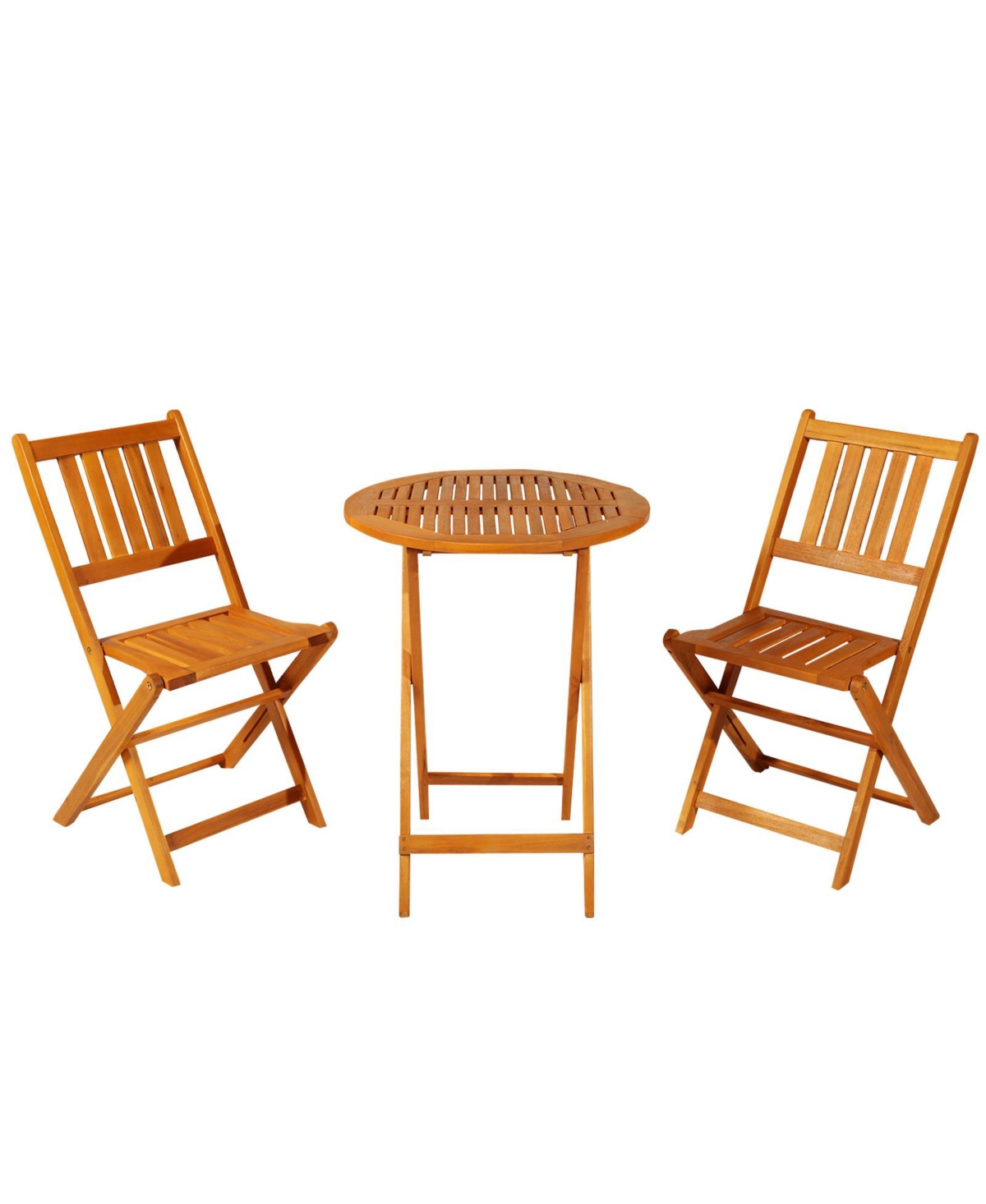 Click here for Outsunny 3 Piece Folding Acacia Wood Patio Bistro... prices