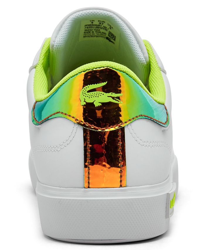 Lacoste Little Girls Carnaby Holographic Casual Sneakers from Finish ...