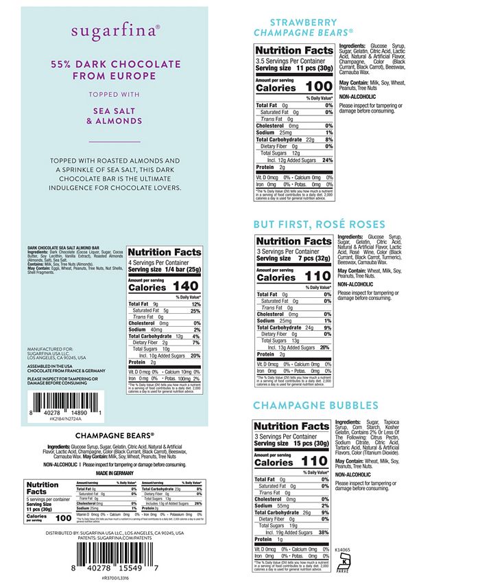 Sugarfina Sips Sweets - Gift Box, 5 Piece - Macy's