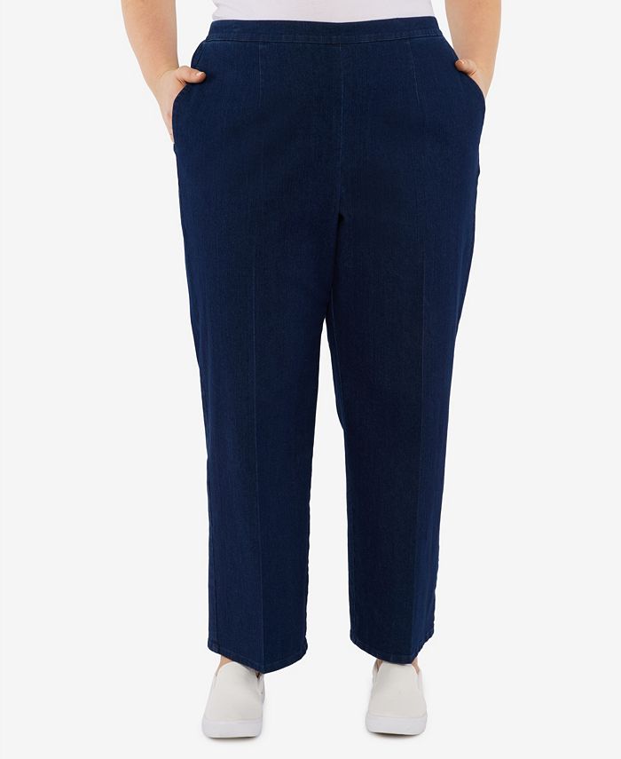 Alfred Dunner Plus Size Moody Blues Fitted Short Length Denim Pants ...