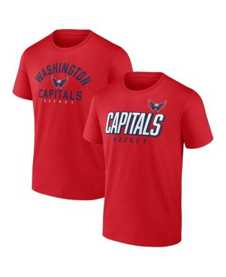 Men's Fanatics Red Washington Capitals Wordmark Two-Pack T-shirt Set ...