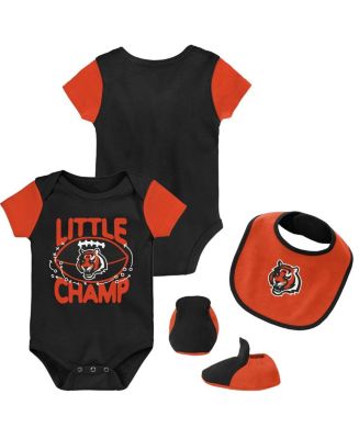 Newborn and Infant Boys and Girls Black, Orange Cincinnati Bengals ...