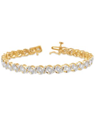 Macy s Diamond Swirl Tennis Bracelet 1 2 ct. t.w. Macy s
