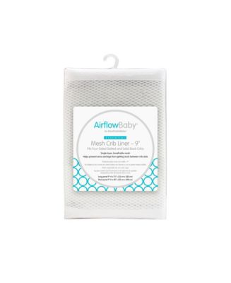 BreathableBaby AirflowBaby Breathable Mesh Liner for Full-Size Cribs, 9 ...