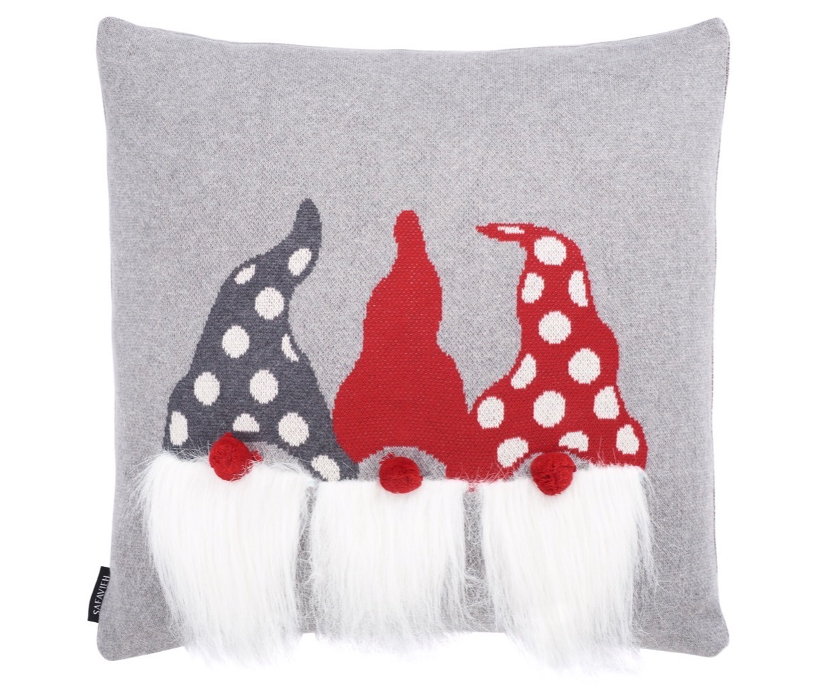 Click here for Trio Elves Pillow - Grey/red prices