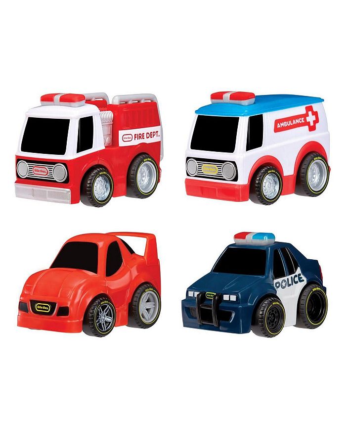 Kaplan Early Learning Crazy Fast Cars - 4 Pull-Back Vehicles - Macy's