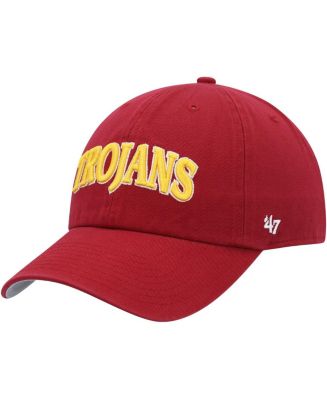 Men's '47 Brand Cardinal USC Trojans Archie Script Clean Up Adjustable ...