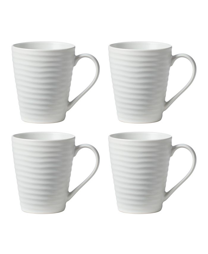 Oneida Ridge Mugs, Set of 4 - Macy's