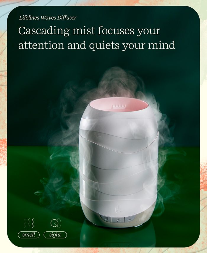 Lifelines "Waves" Ultrasonic Diffuser (300 Milliliter) - Cascading Mist ...