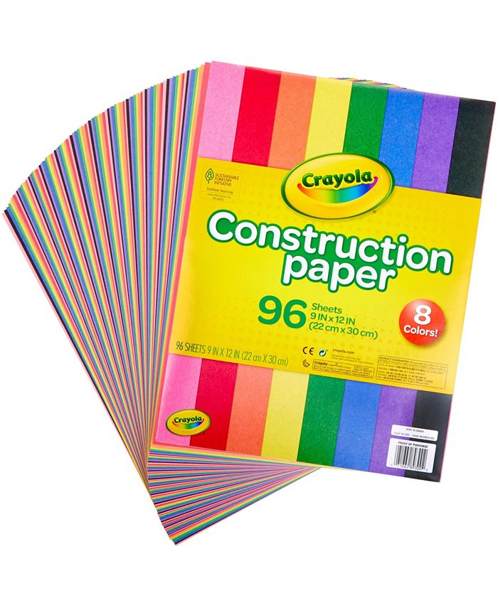 Crayola Construction Paper Pad 9"X12"-96 Sheets - Macy's