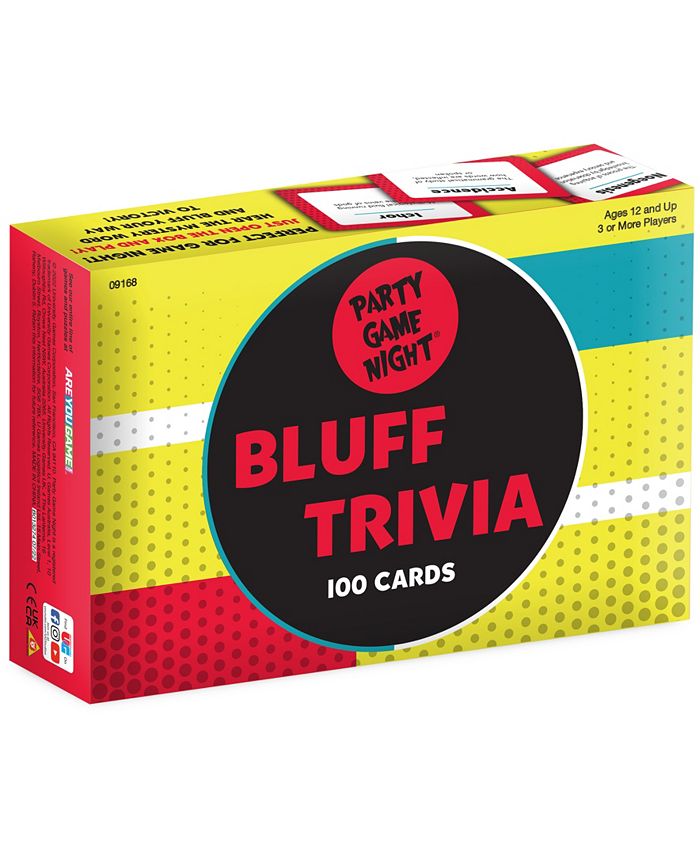University Games Party Game Night, Bluff Trivia Cards - Macy's