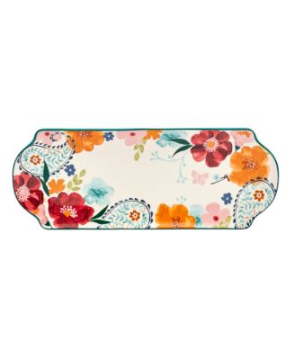 Dolly Parton Floral Paisley Serve Tray 15" - Macy's