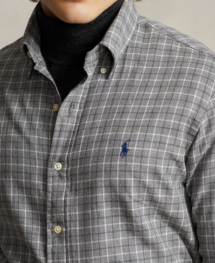 Polo Ralph Lauren Mens Cotton Classic Fit Tattersall Twill Shirt Macys