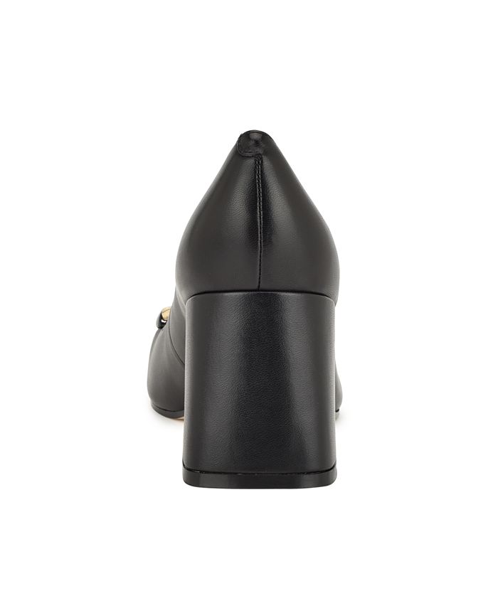Nine West Women's Caven Square Toe Block Heel Dress Pumps - Macy's
