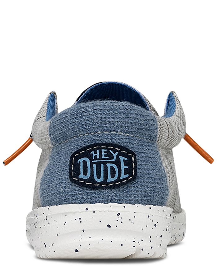 Hey Dude Little Kids Wally Jersey Casual Moccasin Sneakers from Finish ...