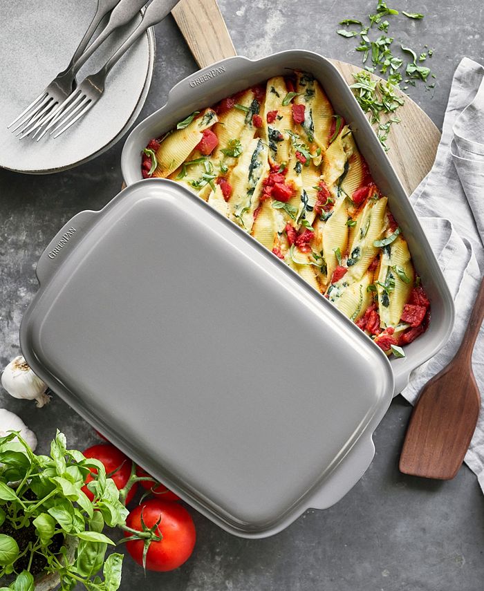 GreenPan Premiere Ceramic Nonstick Ovenware Rectangular Baker with Lid ...