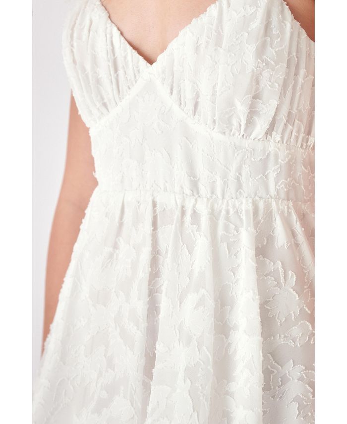 Free the Roses Women's Floral Jacquard Tiered Maxi Dress - Macy's