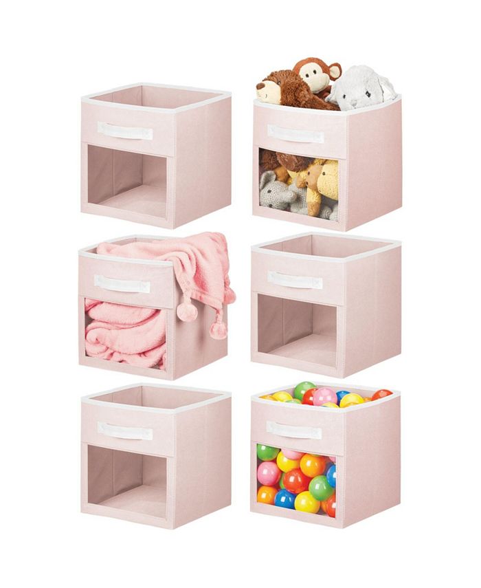 mDesign Kids Fabric Closet Storage Organizer Cube Bin Box - 6 Pack - Macy's