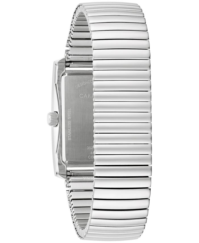 Caravelle Men's Dress Stainless Steel Expansion Bracelet Watch 30mm ...