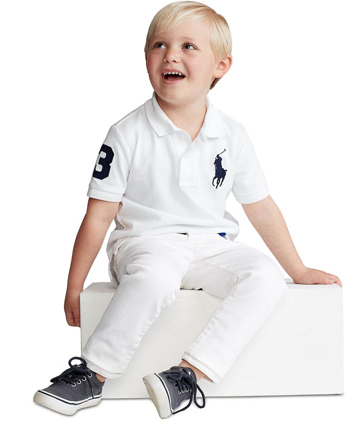 Polo Ralph Lauren Toddler and Little Boys Big Pony Cotton Mesh Polo ...