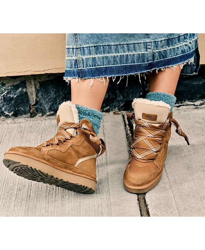 UGG® Women's Highmel Lace-Up Cold-Weather Hiker Booties - Macy's
