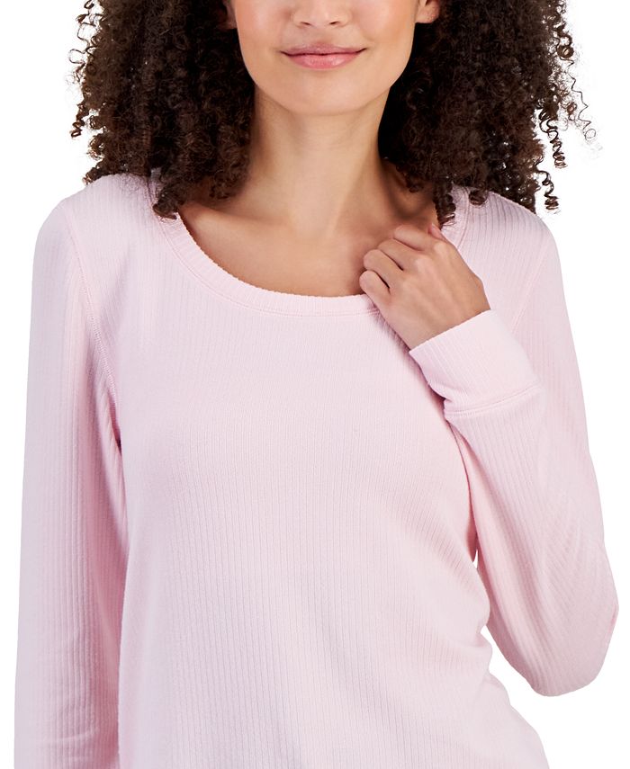 Charter Club Women's Solid Scoop Neck Sleep Top, Created for Macy's ...
